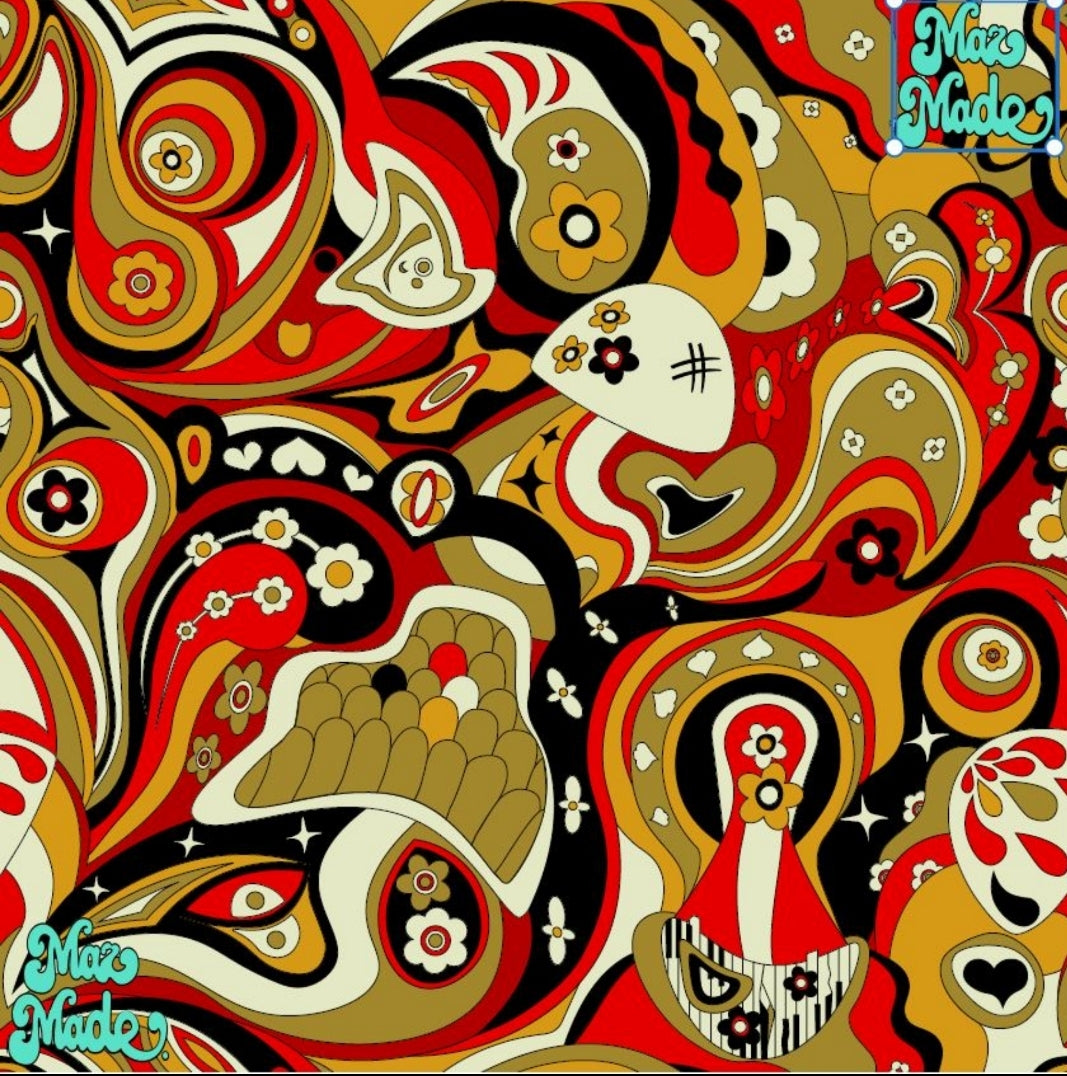 SillyCybin (Red) Canvas – Maz Made.