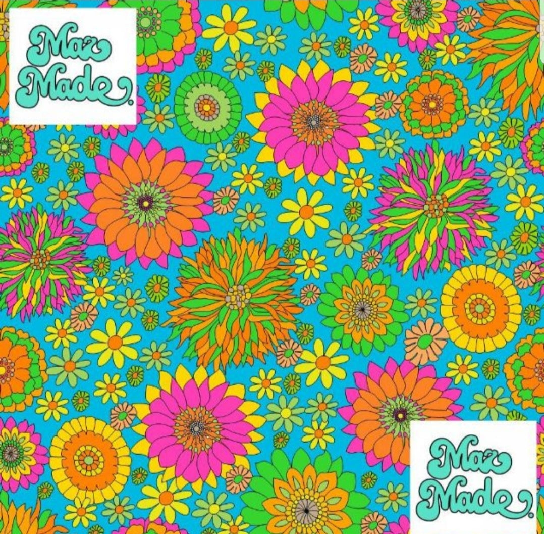 Hairy McLairy Fluro Blue Rib Knit 250gsm – Maz Made.