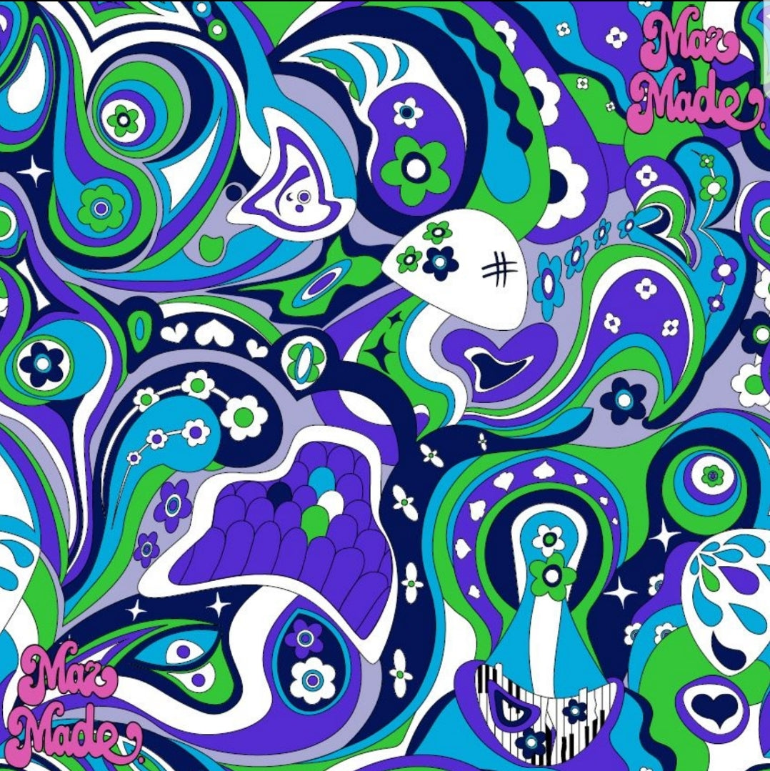 SillyCybin (Purple) Faux Leather Lychee Textured Vinyl – Maz Made.